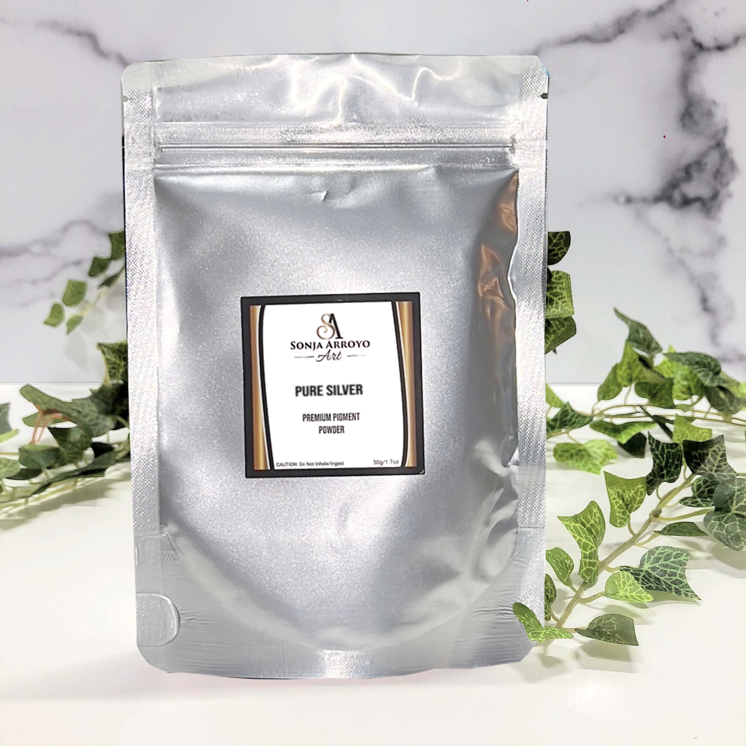 Pure Silver - Premium Float To The Top Pigment Powder – Sonja Arroyo Art